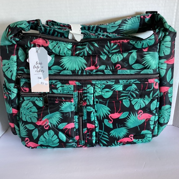 lug | Bags | Nwt Lug Double Dutch Crossbody In Flamingo Black | Poshmark